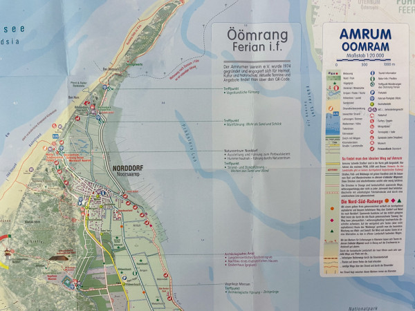 Amrum - Touristische Karte 1:20.000 mit GPX Rad- und Wandertouren ...